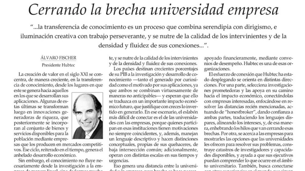 Cerrando la brecha universidad empresa | HubTec